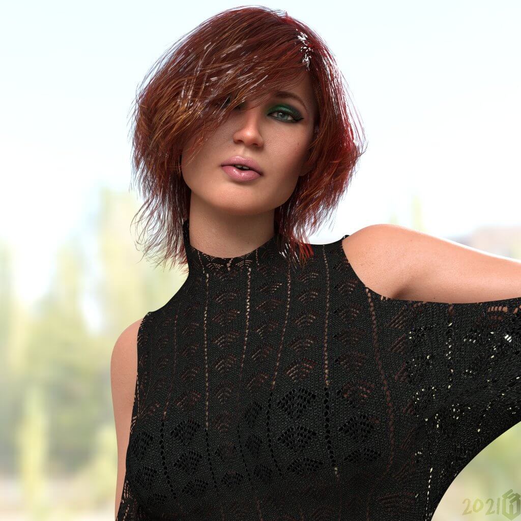 Leisa looking beautiful 3D Render, Digital Art by weltenschmid