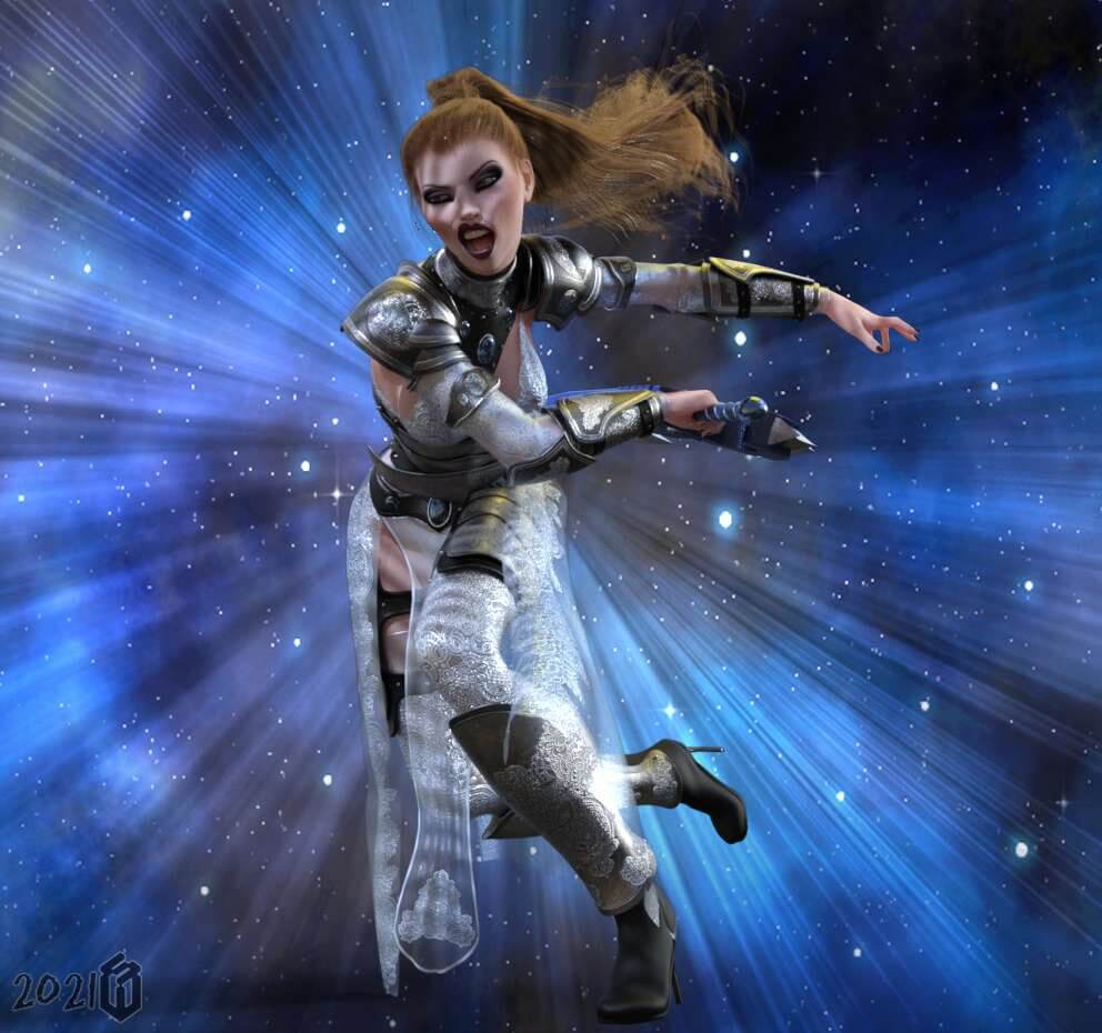 Starlit Resilience 3D Render, Digital Art by weltenschmid