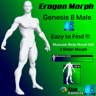 Erogen Morph G8M-Muscular Body Morph 002 Daz Content by wentley