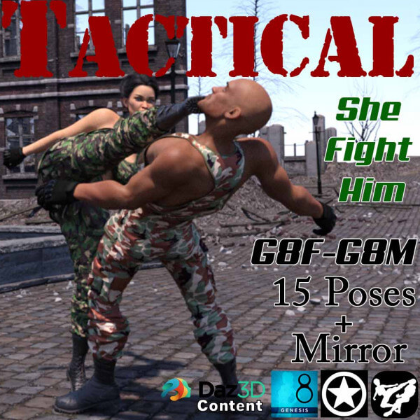 Tactical Poses G8F-Guns Poses & Guns Vol 4 3D Render by wentley