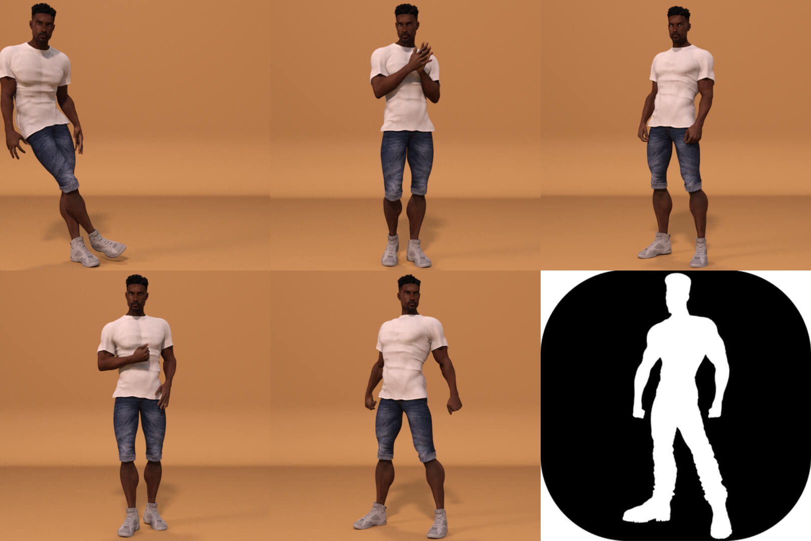 Manly Stance-G8M Standing & Chair Vol 3 Daz Content by wentley