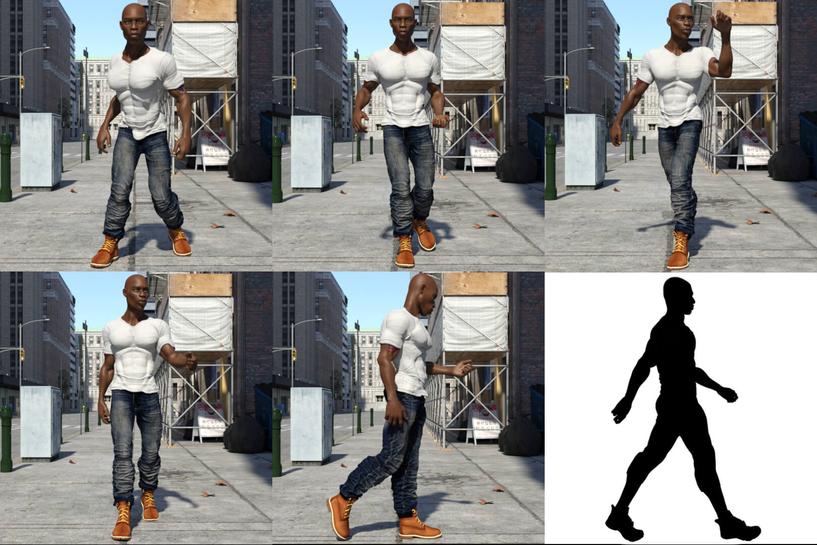 Manly Stance-G8M-Walking Vol 2 Daz Content by wentley