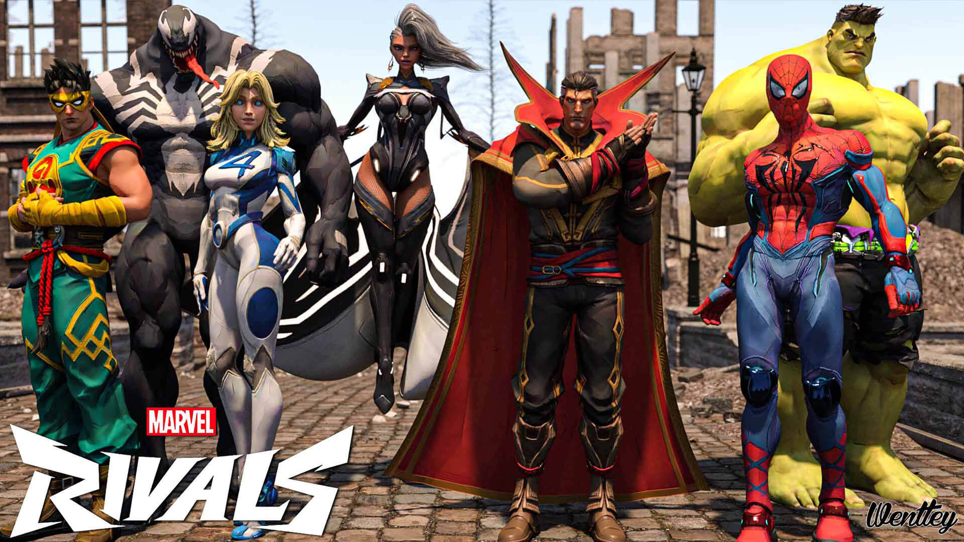 Marvel Rivals A by wentley | RenderHub Wallpapers