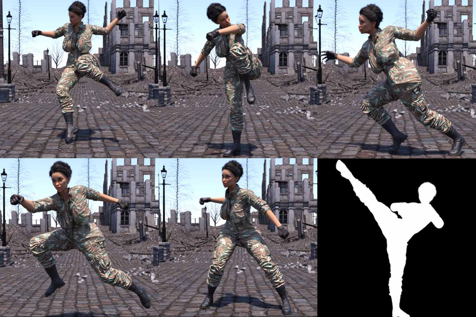 Tactical Poses G8F & G8M-Fight Bundle by wentley