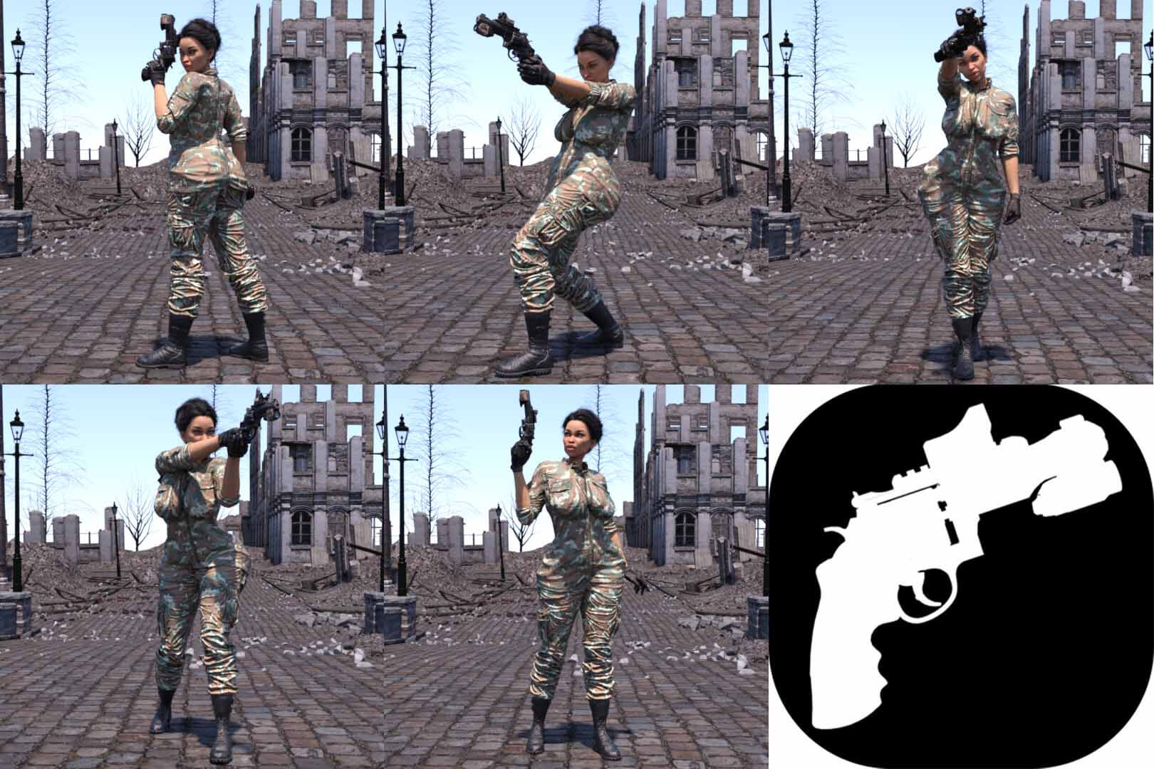 Tactical Poses G8F-Guns Poses & Guns Vol 5 Daz Content by wentley