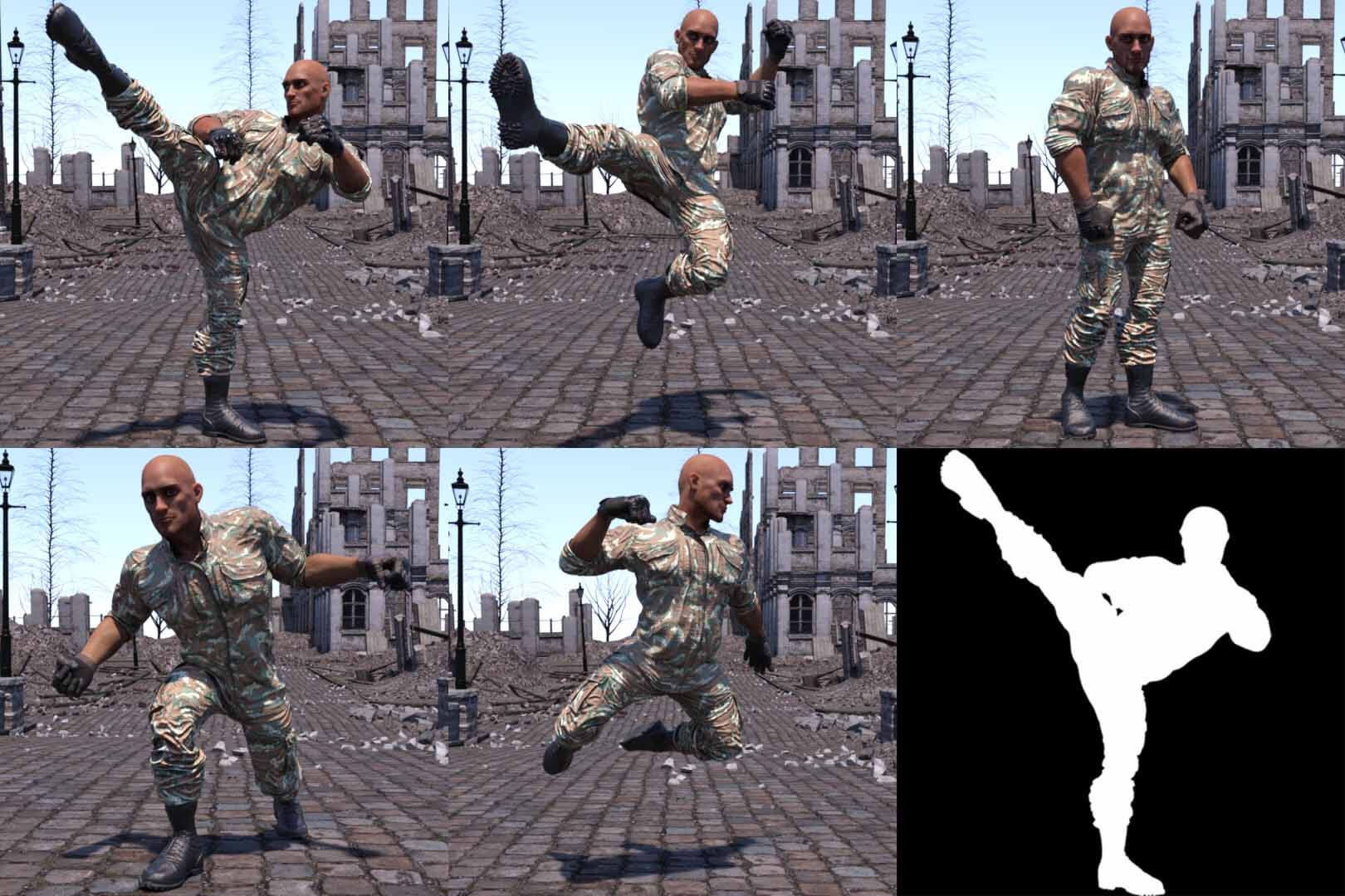 Tactical Poses G8M-Fight Vol 1 Daz Content by wentley