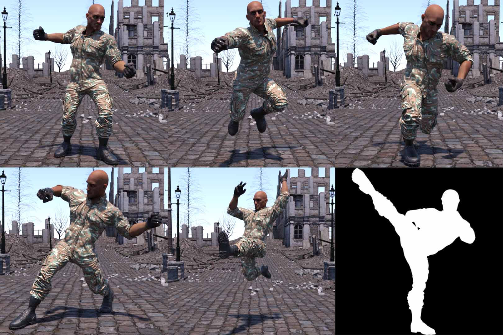 Tactical Poses G8M-Fight Vol 1 Daz Content by wentley