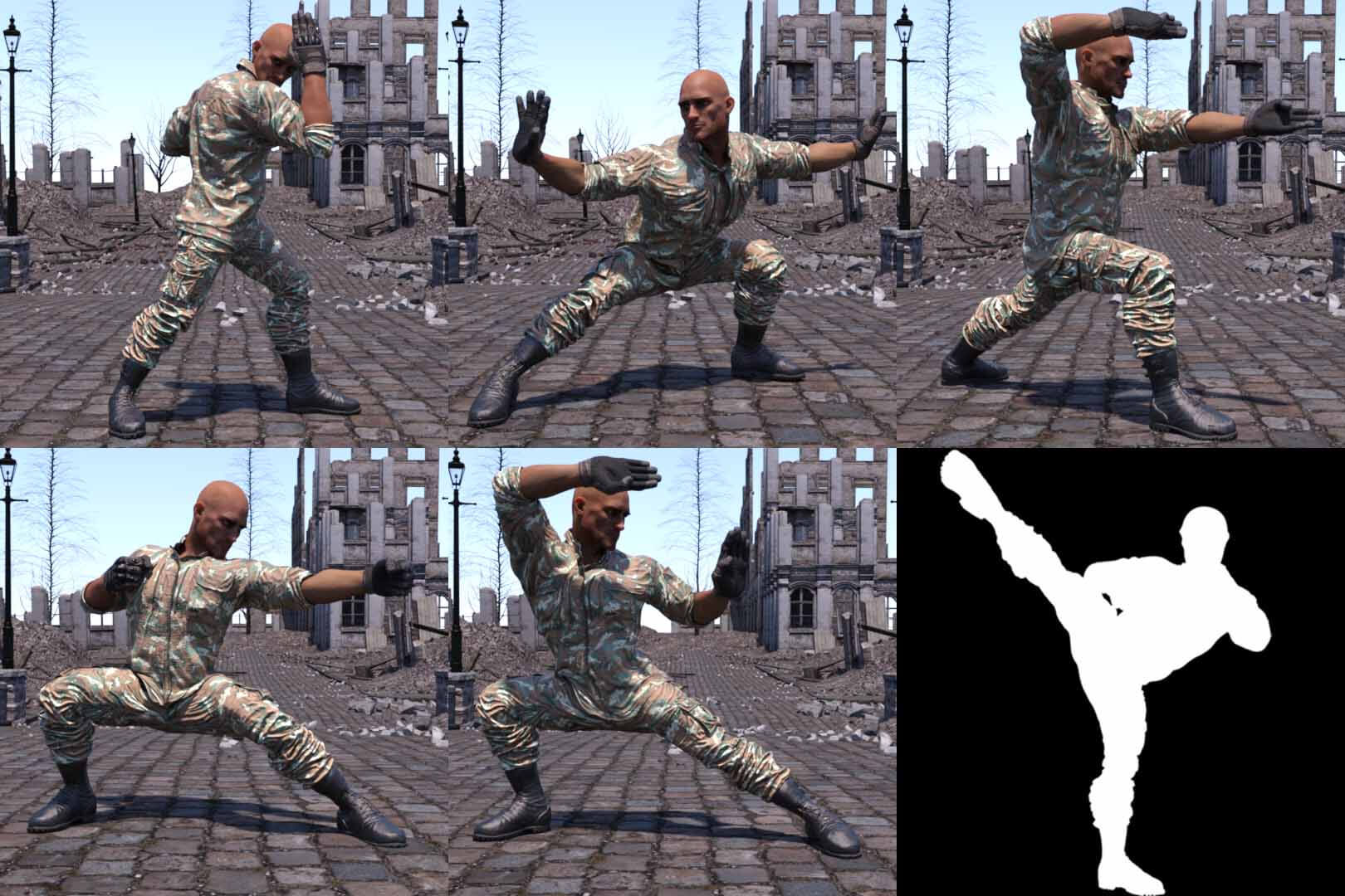 Tactical Poses G8M-Fight Vol 2 Daz Content by wentley