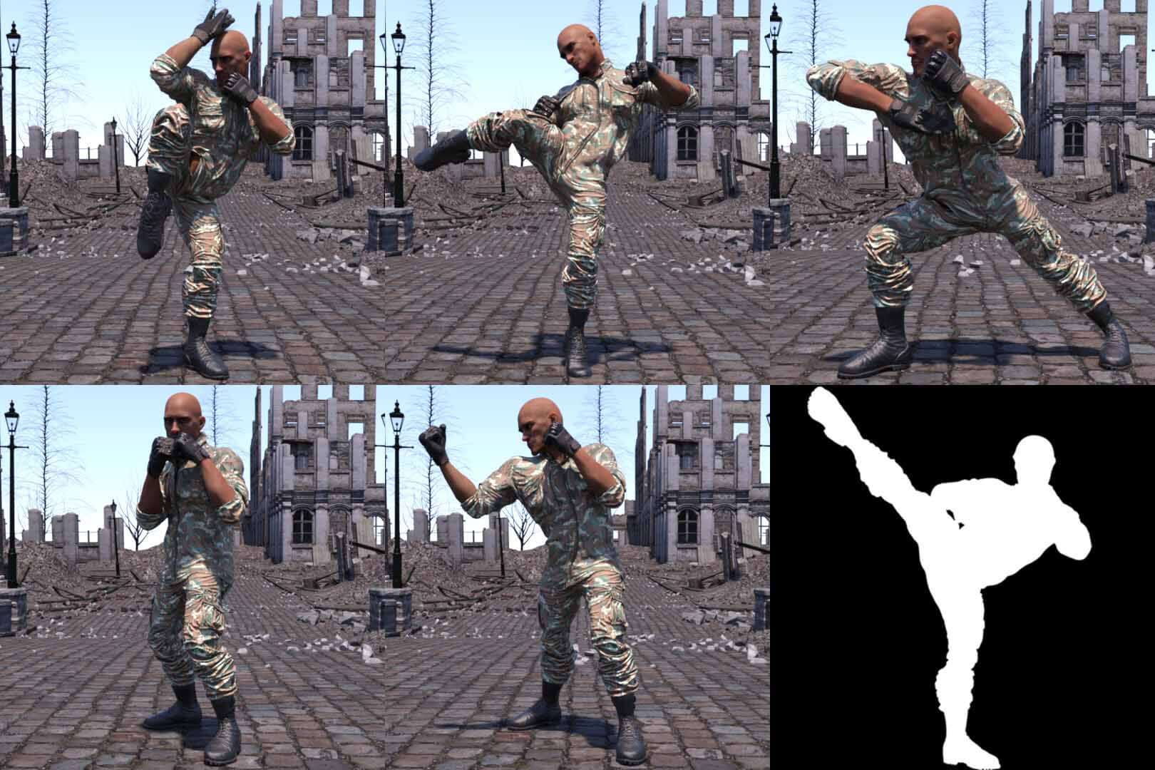 Tactical Poses G8M-Fight Vol 3 Daz Content by wentley