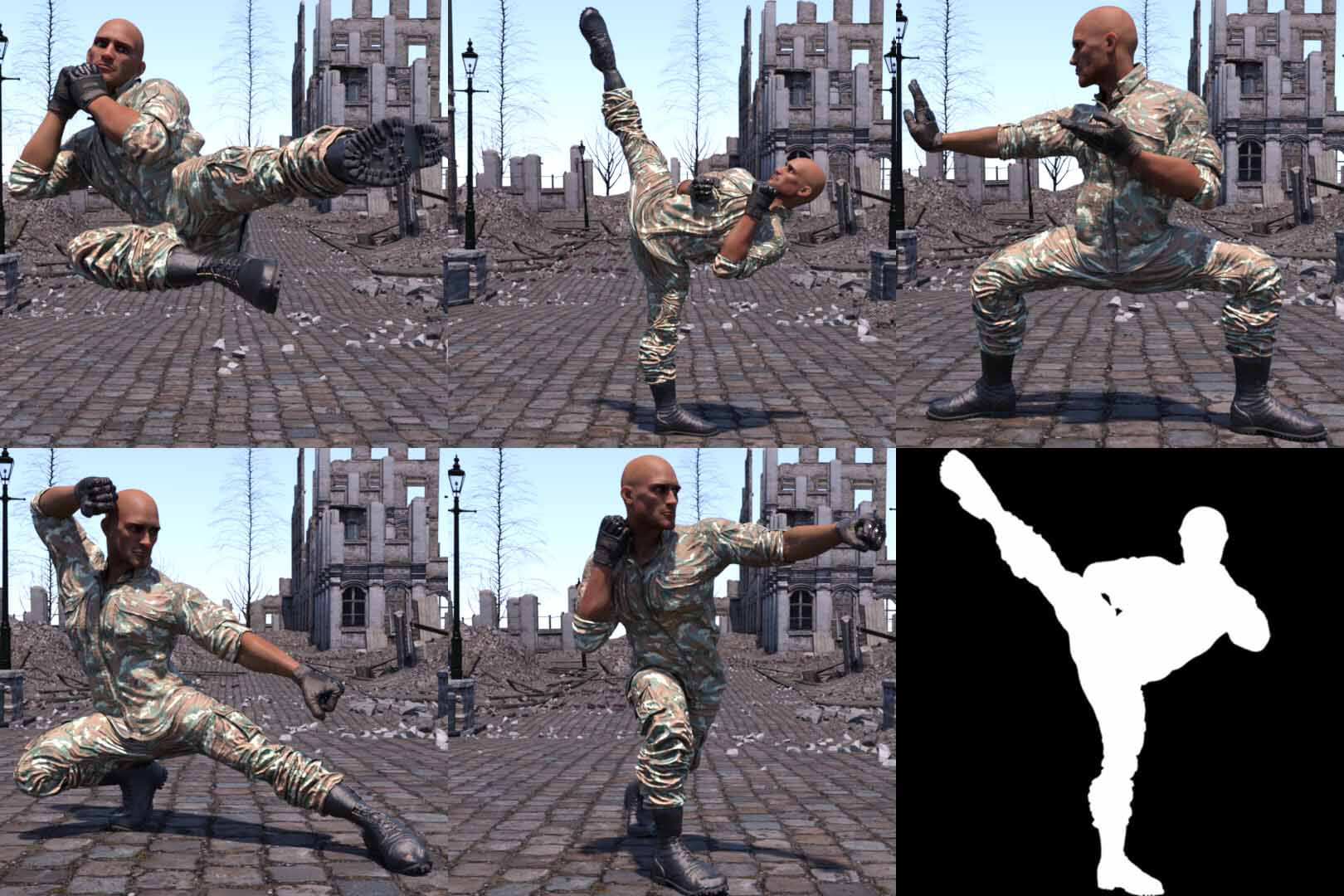 Tactical Poses G8M-Fight Vol 3 Daz Content by wentley
