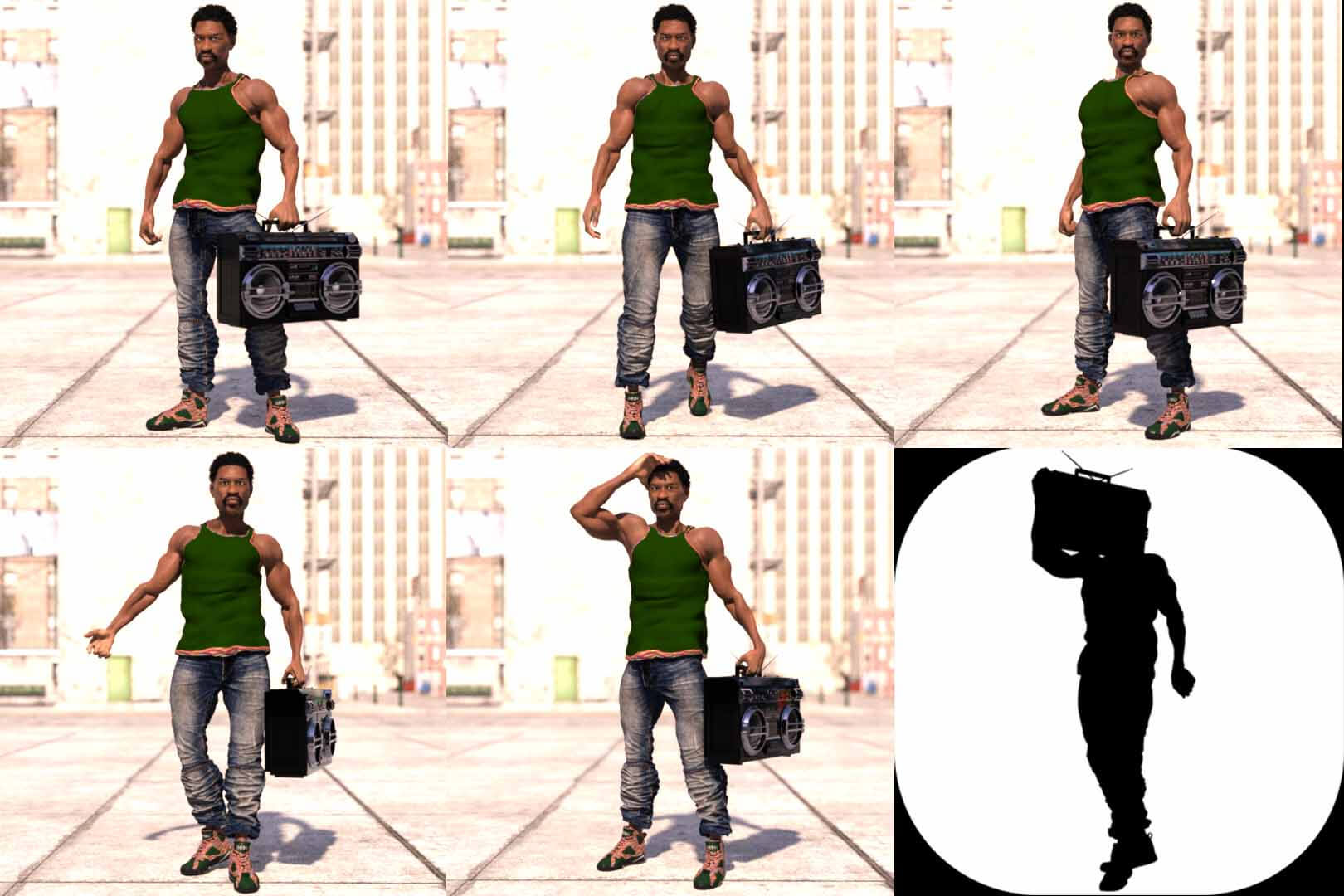 Urban Legends-Breakdance Bundle for G8M Daz Content by wentley