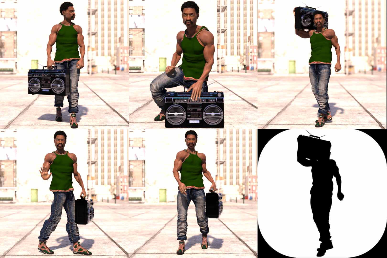 Urban Legends-Breakdance for G8M-Attitude(Poses & Props) Daz Content by wentley