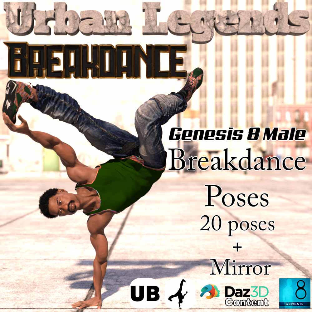 Urban Legends-Breakdance for G8M-Vol 1 Daz Content by wentley