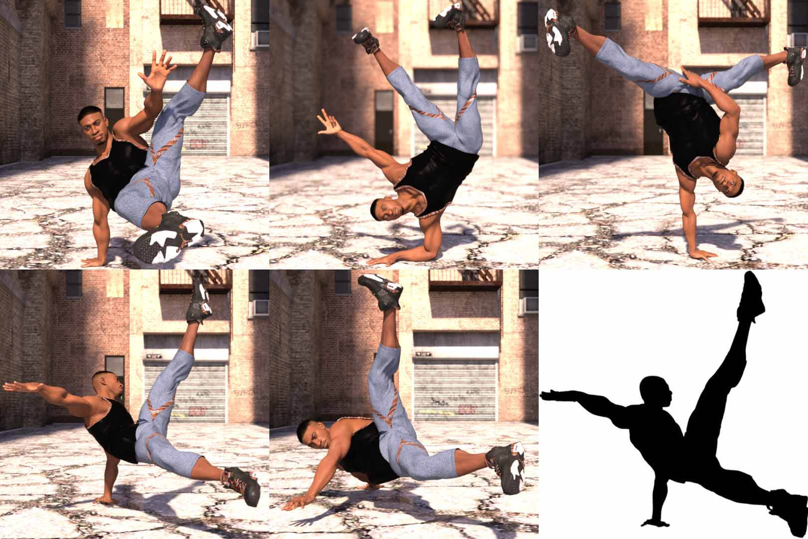 Urban Legends-Breakdance for G9M Daz Content by wentley