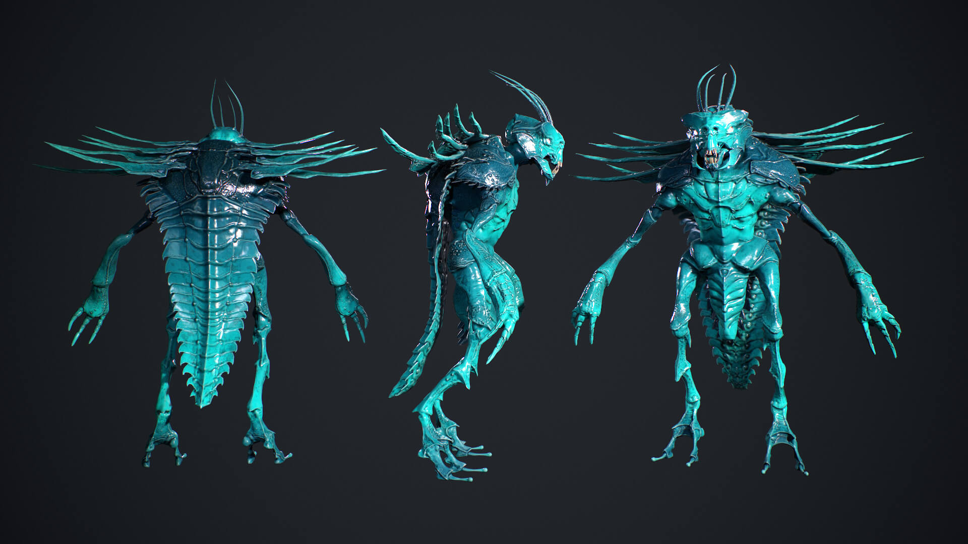 Bug Creature 2 - 3D Model by Wernerkurt