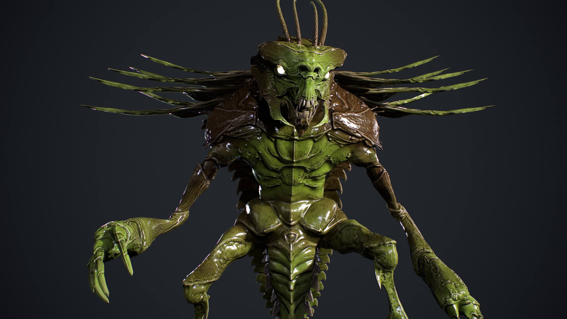 Bug Creature 2 - 3D Model by Wernerkurt