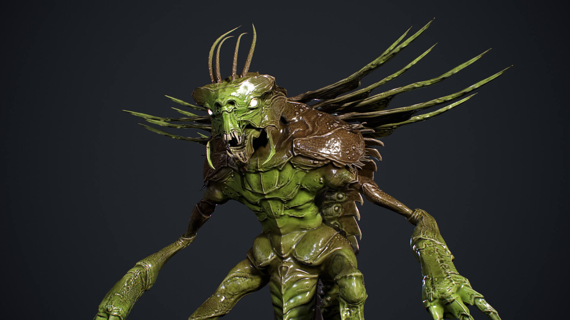 Bug Creature 2 - 3D Model by Wernerkurt