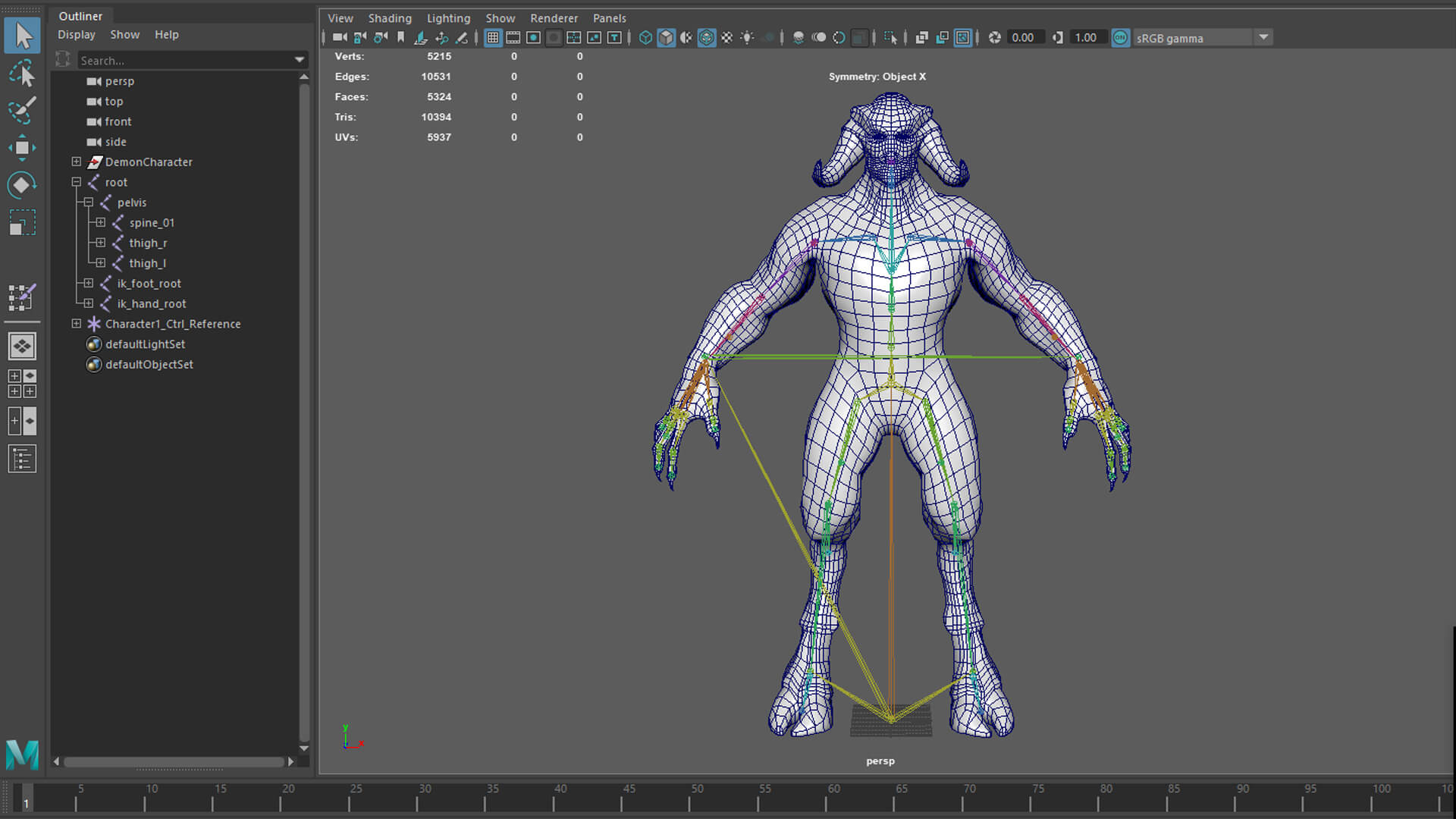 Demon Character 10 - 3D Model by Wernerkurt