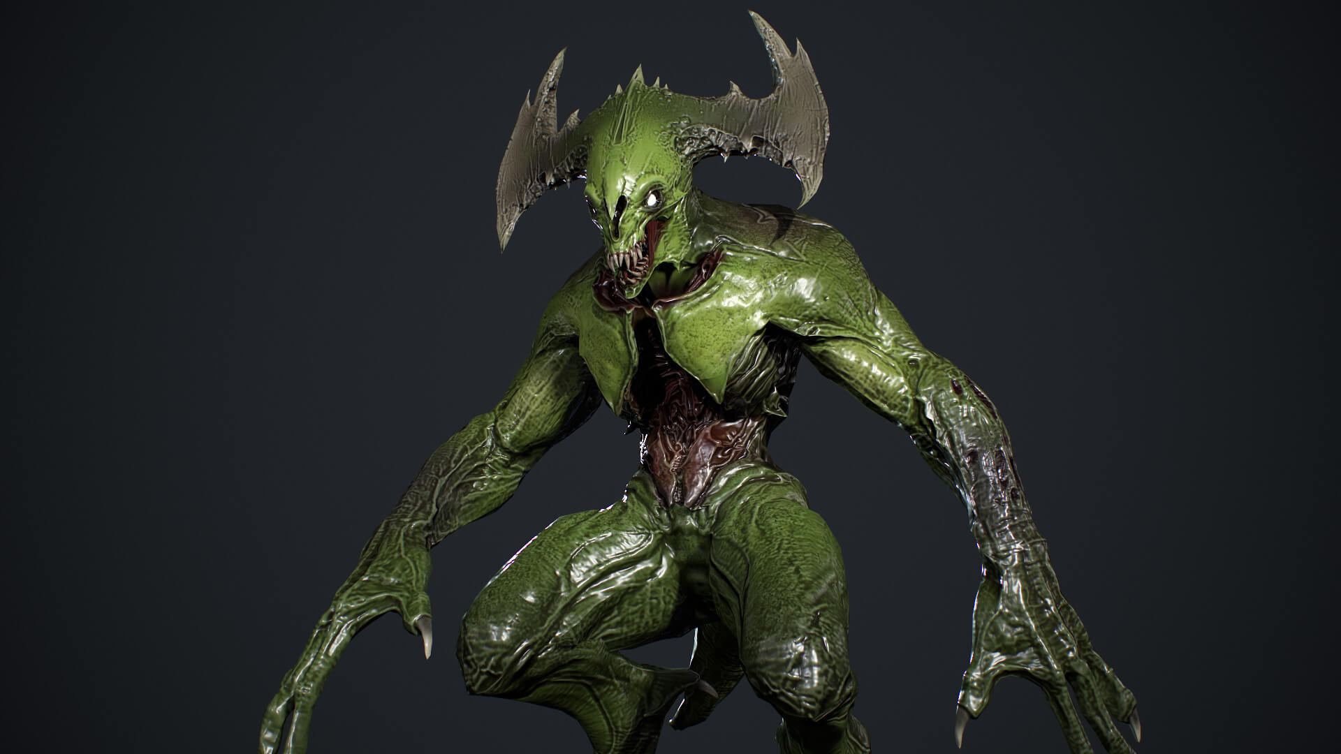 Demon Character 3 - 3D Model by Wernerkurt