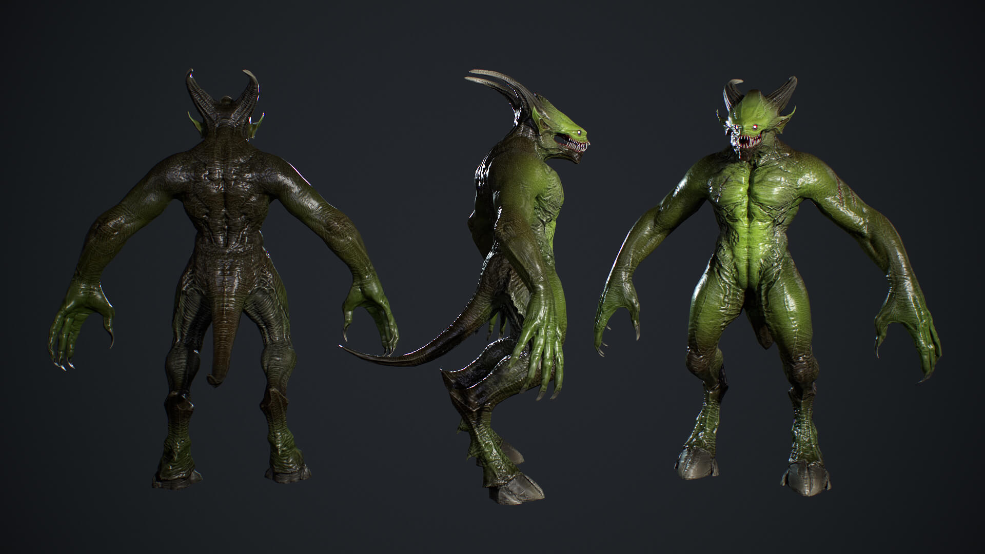 Demon Character 4 - 3D Model by Wernerkurt