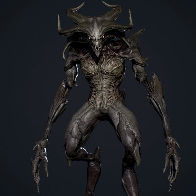 Demon Character 6 - 3D Model by Wernerkurt