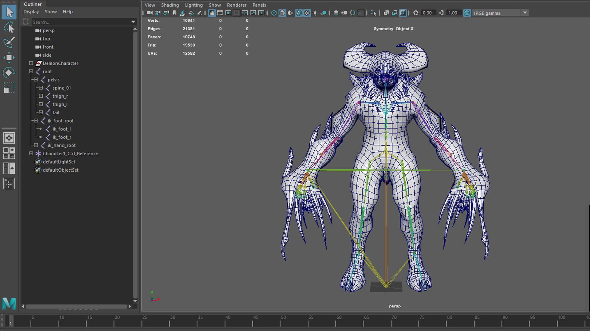 Demon Character 7 - 3D Model by Wernerkurt