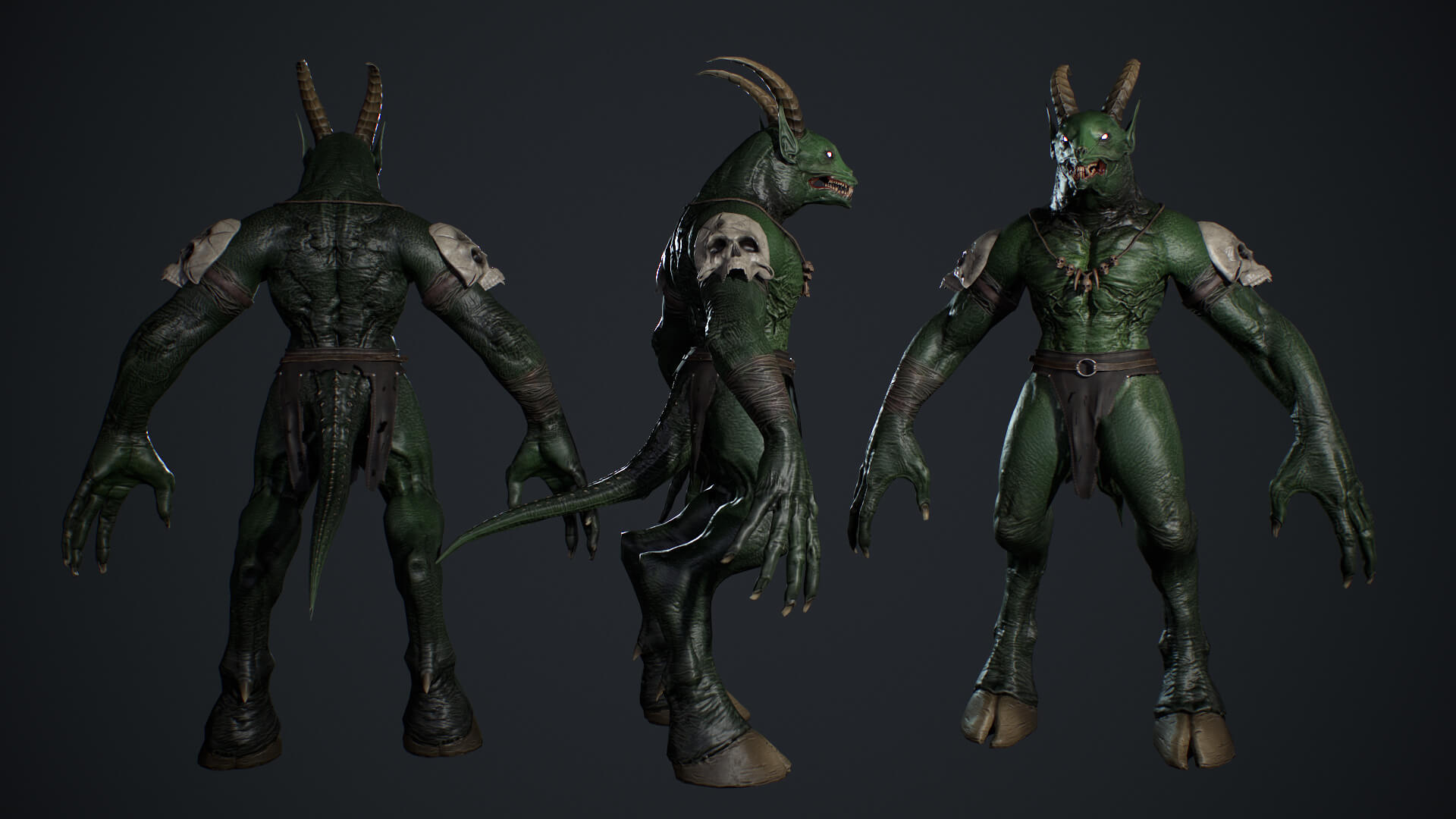 Demon Character 8 - 3D Model by Wernerkurt