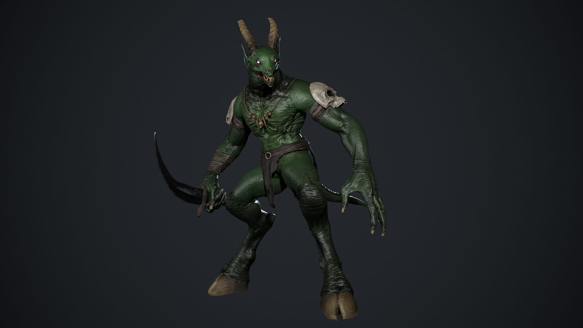 Demon Character 8 - 3D Model by Wernerkurt