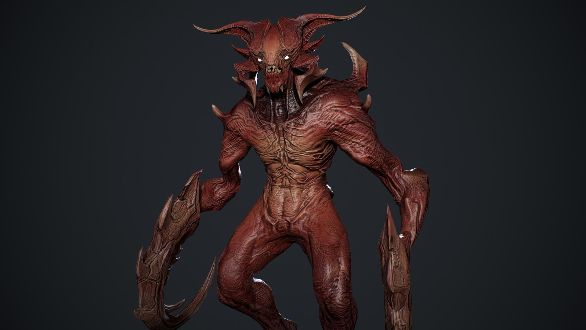 Demon Character 9 - 3D Model by Wernerkurt