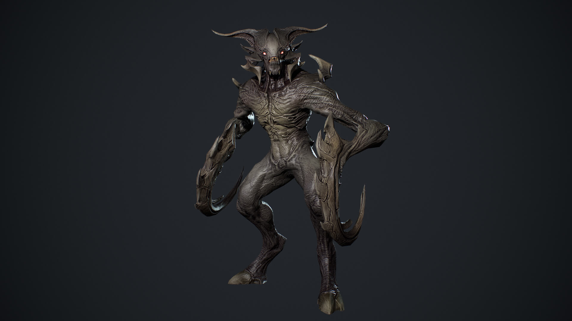 Demon Character 9 - 3D Model by Wernerkurt