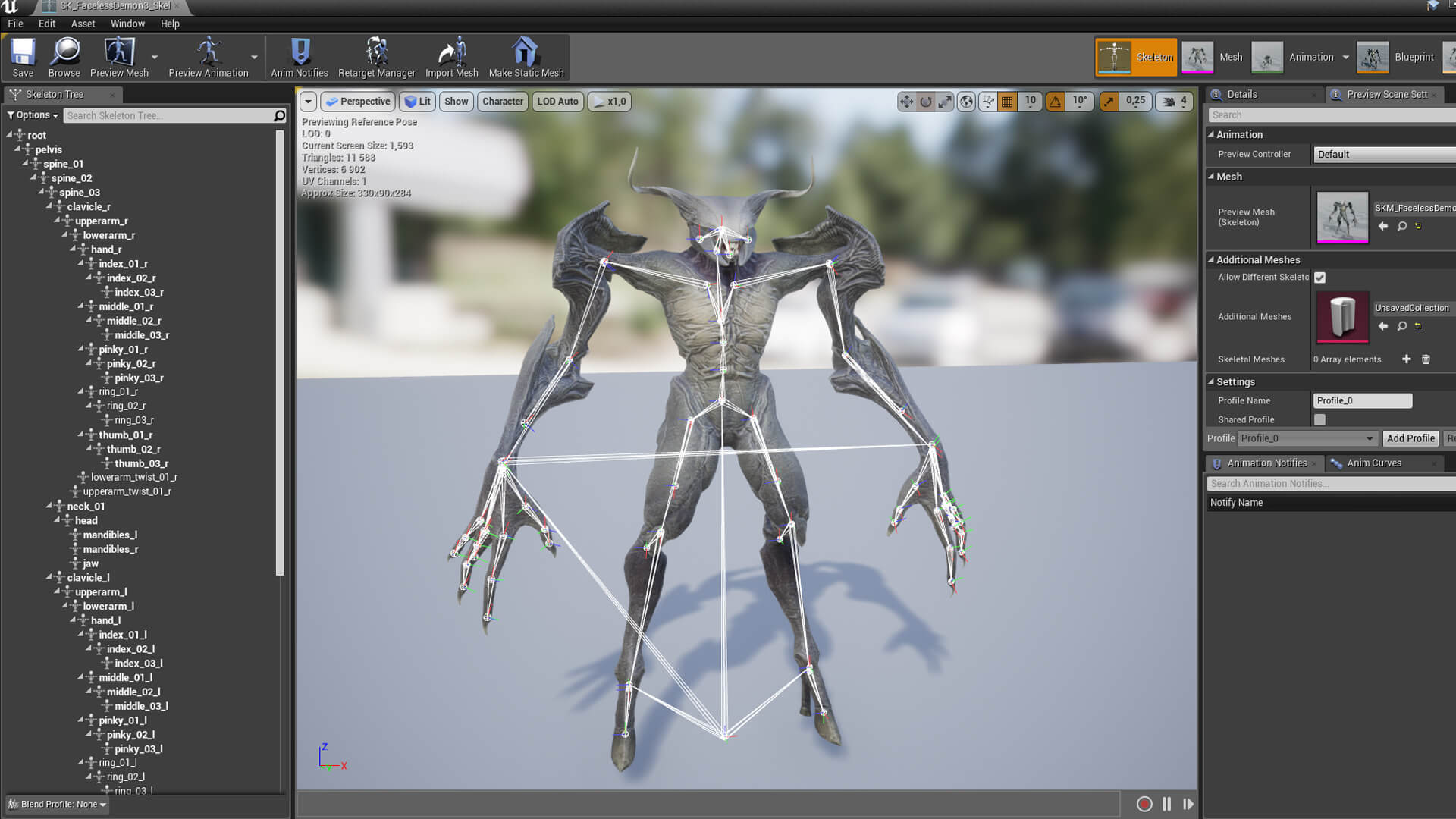 Faceless Demon 3 - 3D Model by Wernerkurt