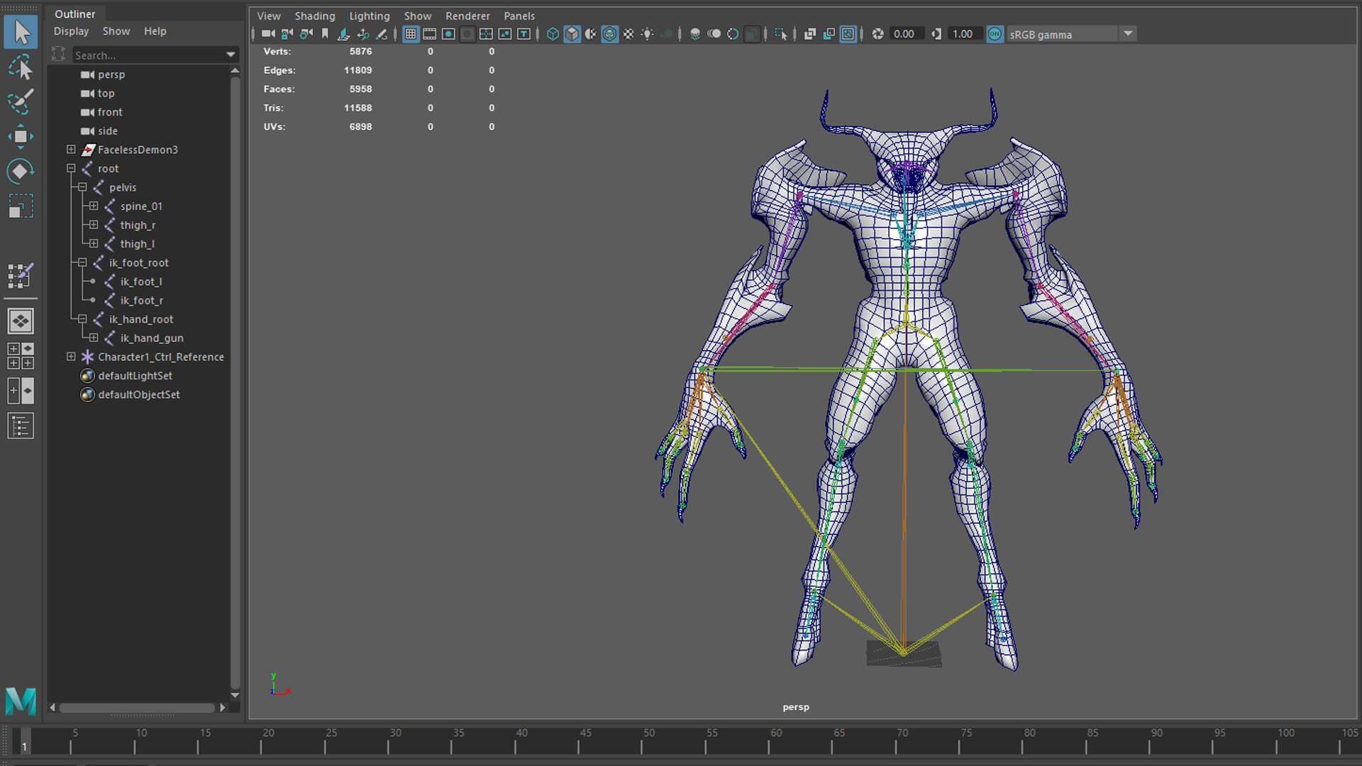 Faceless Demon 3 - 3D Model by Wernerkurt