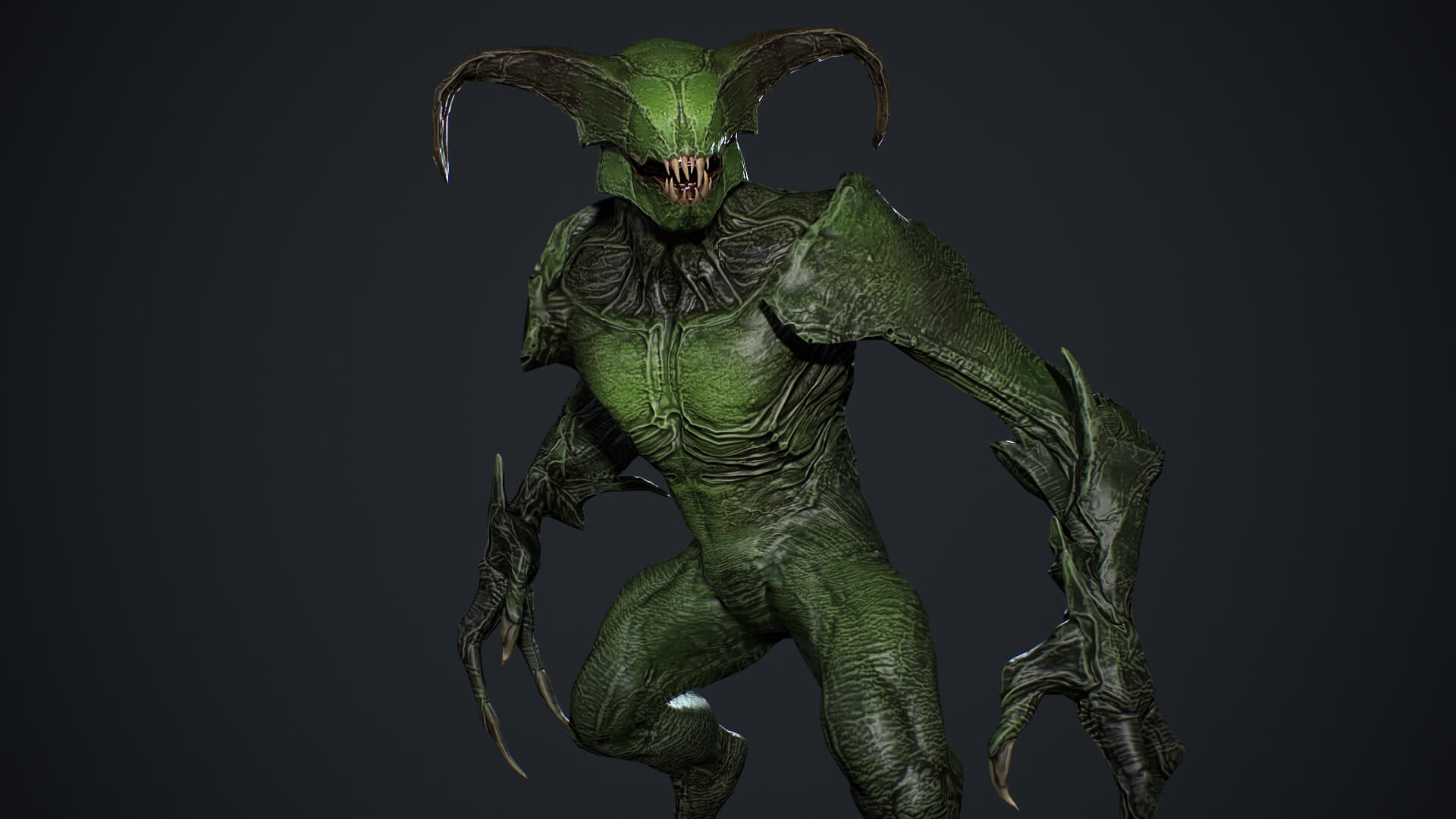 Faceless Demon 4 - 3D Model by Wernerkurt