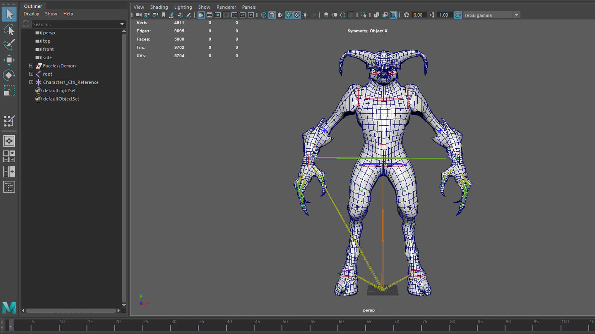 Faceless Demon 4 - 3D Model by Wernerkurt