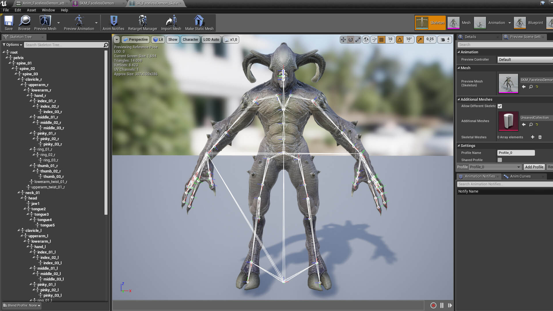 Faceless Demon - 3D Model by Wernerkurt