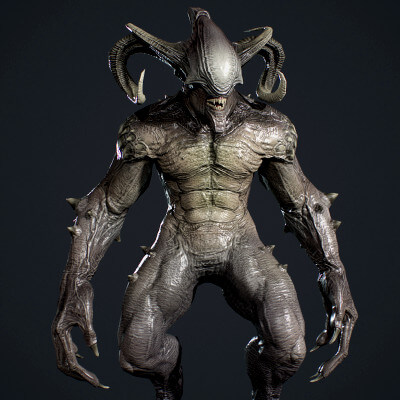 Faceless Demon - 3D Model by Wernerkurt