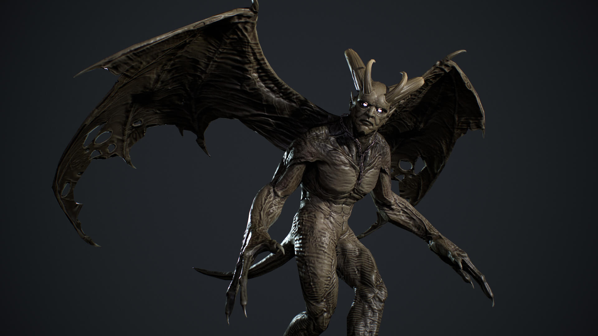 Gargoyle 2 Low Poly - 3D Model by Wernerkurt