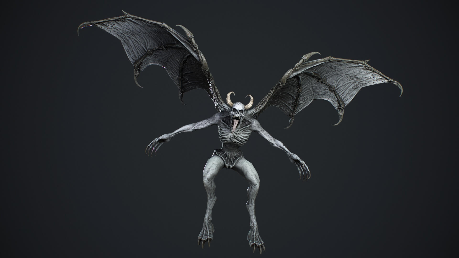 Gargoyle - 3D Model by Wernerkurt