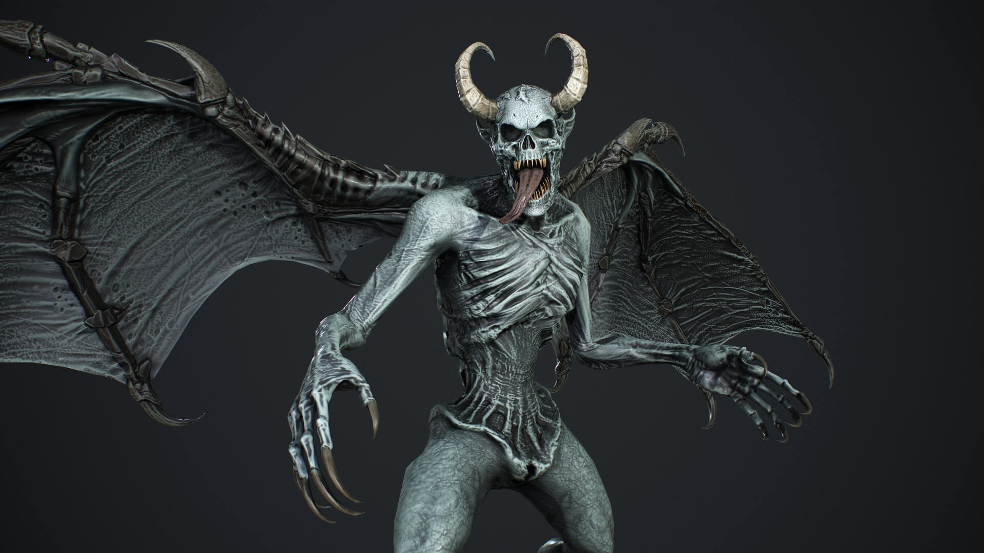 Gargoyle - 3D Model by Wernerkurt