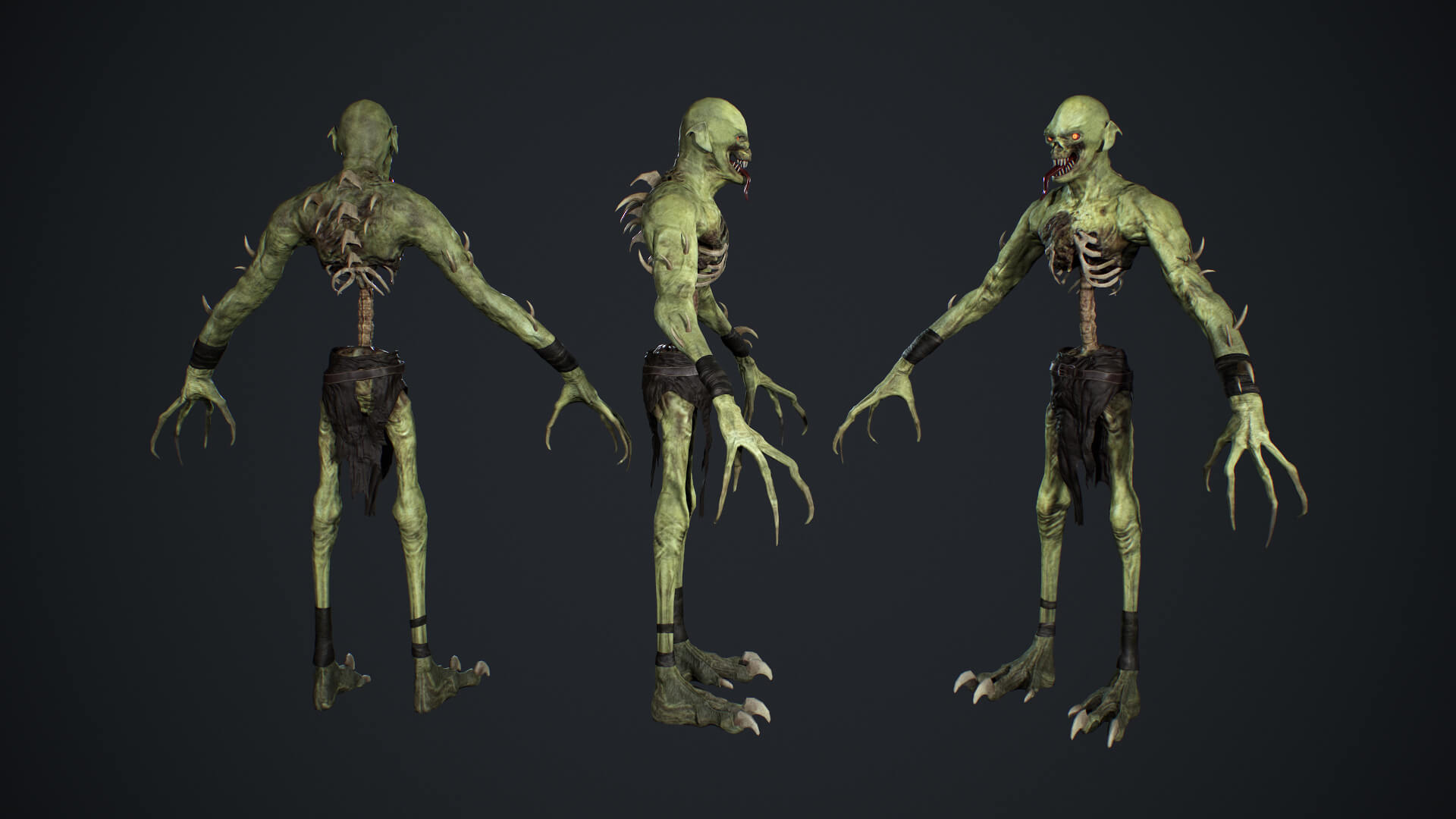 Ghoul Undead - 3D Model by Wernerkurt