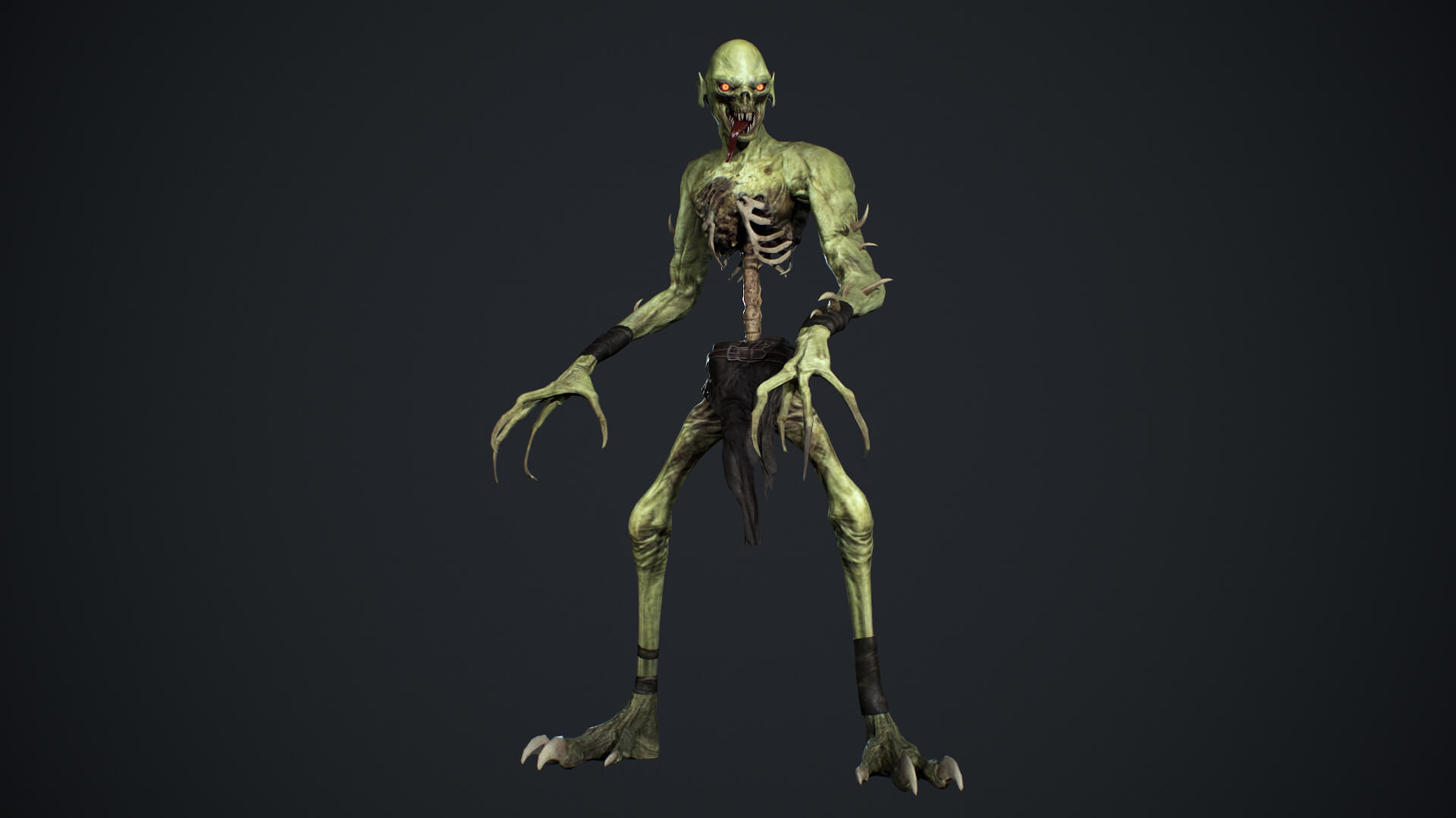 Ghoul Undead - 3D Model by Wernerkurt