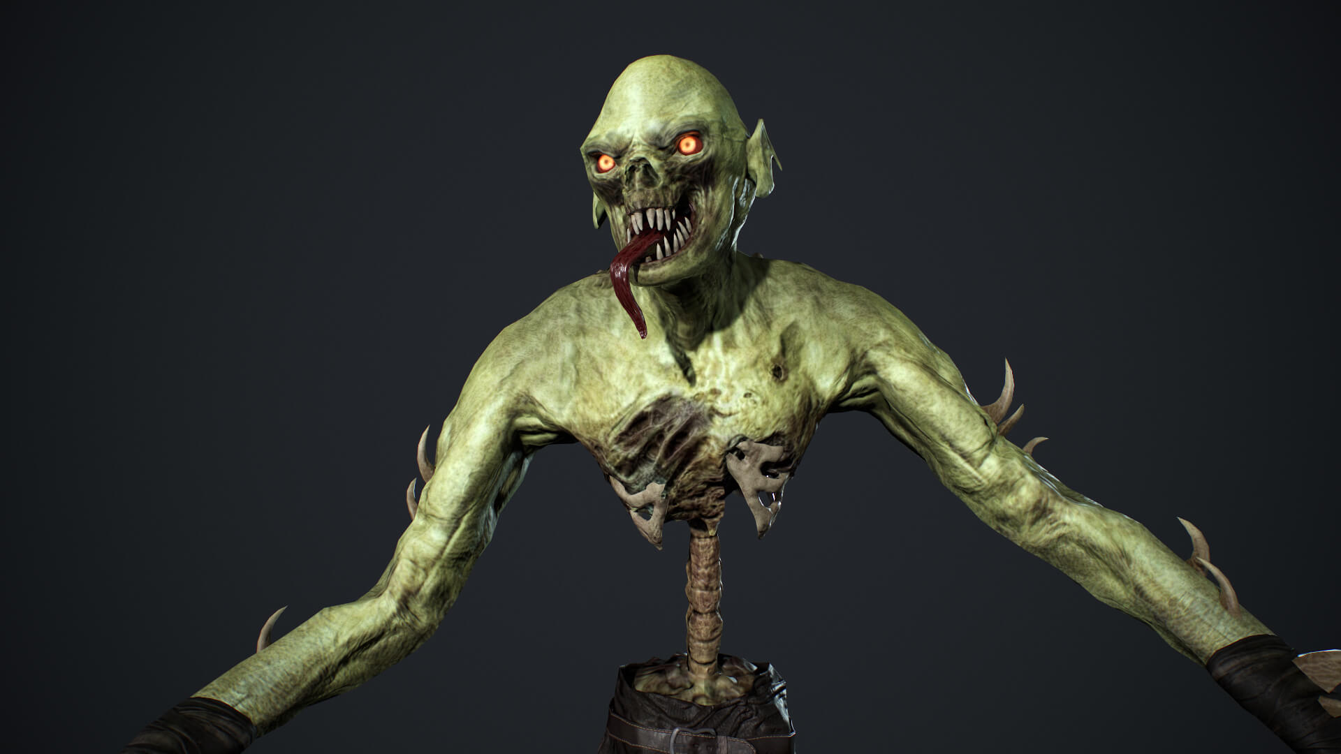 Ghoul Undead - 3D Model by Wernerkurt