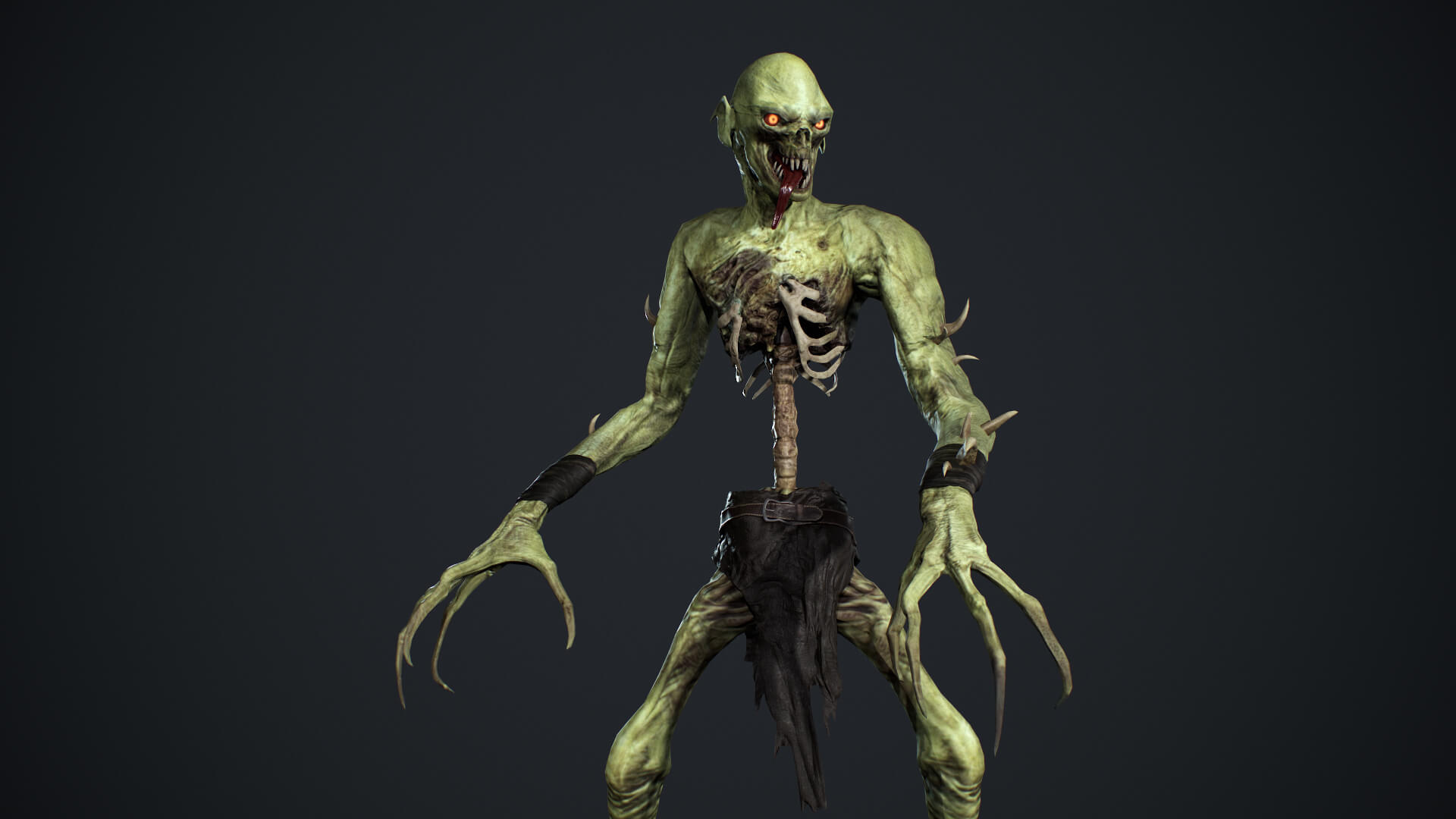 Ghoul Undead - 3D Model by Wernerkurt