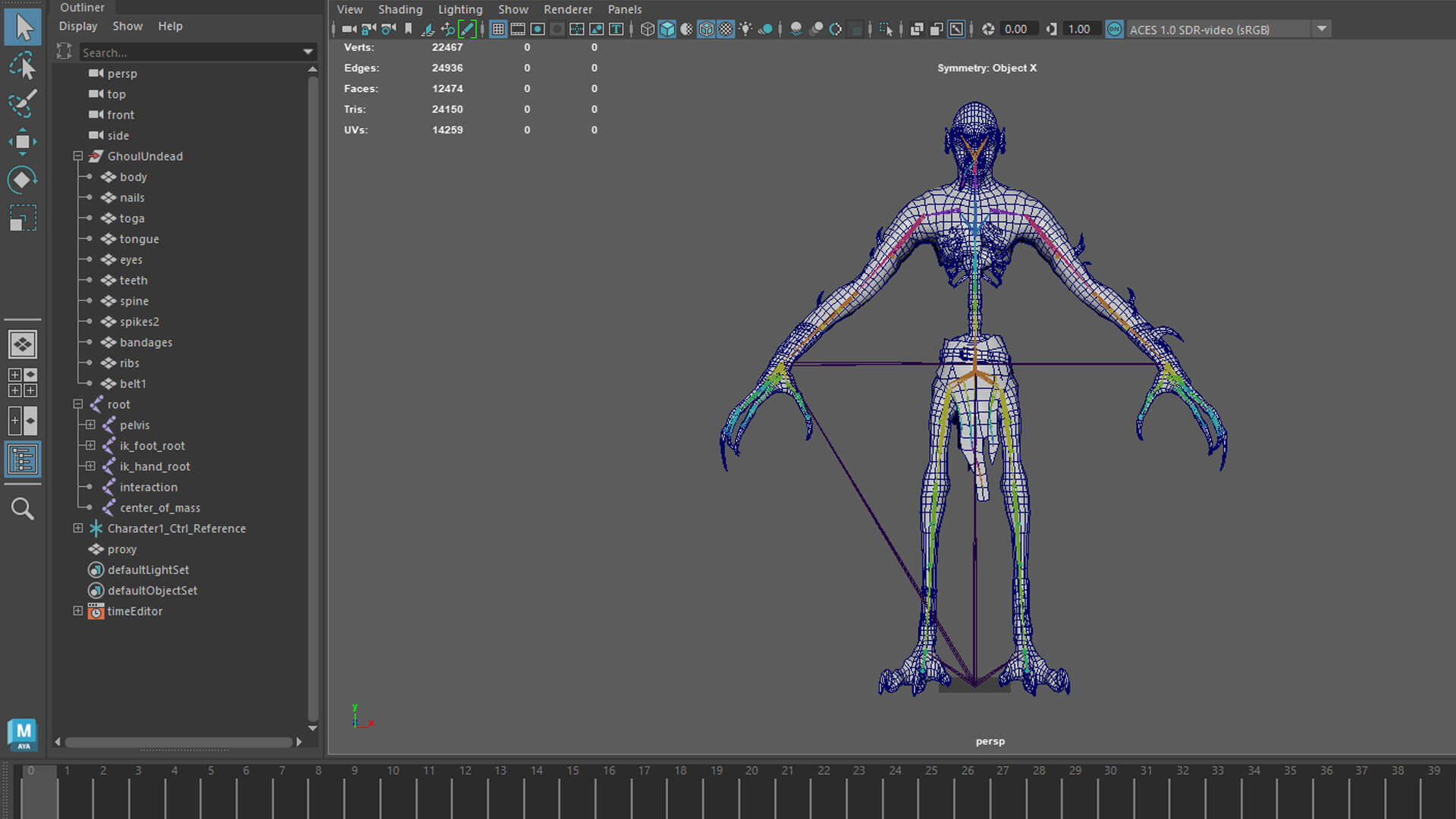 Ghoul Undead - 3D Model by Wernerkurt