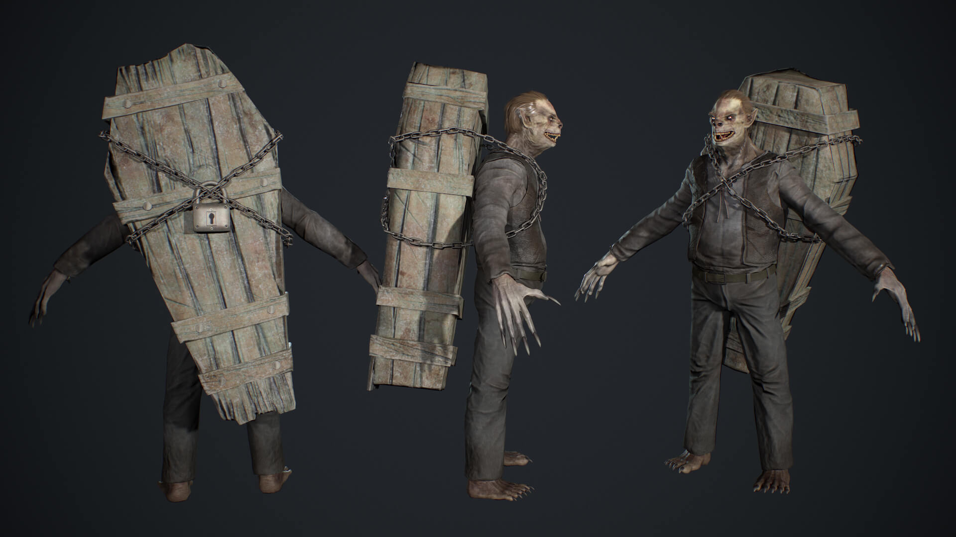 Ghoul Vampire - 3D Model by Wernerkurt