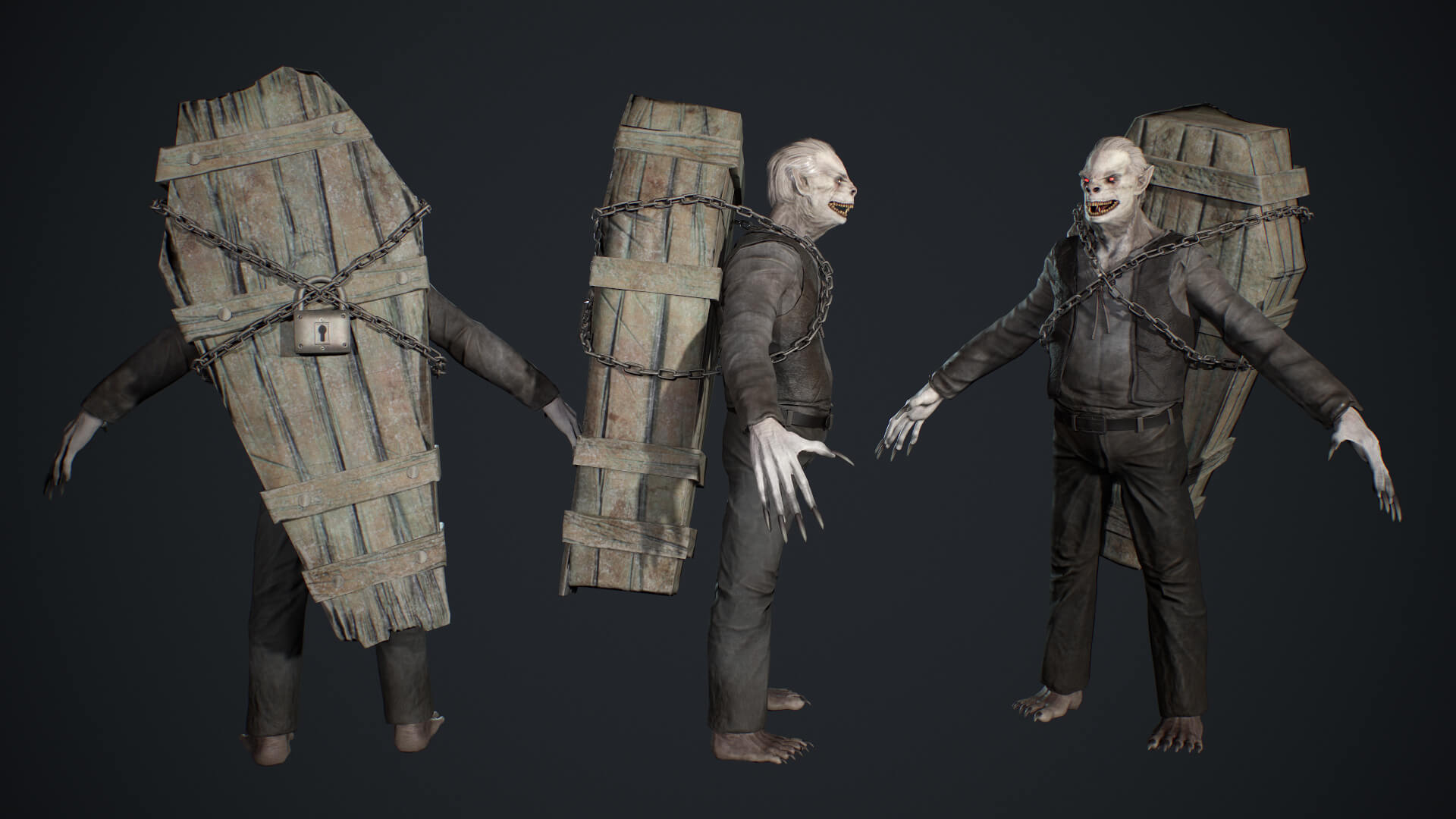 Ghoul Vampire - 3D Model by Wernerkurt