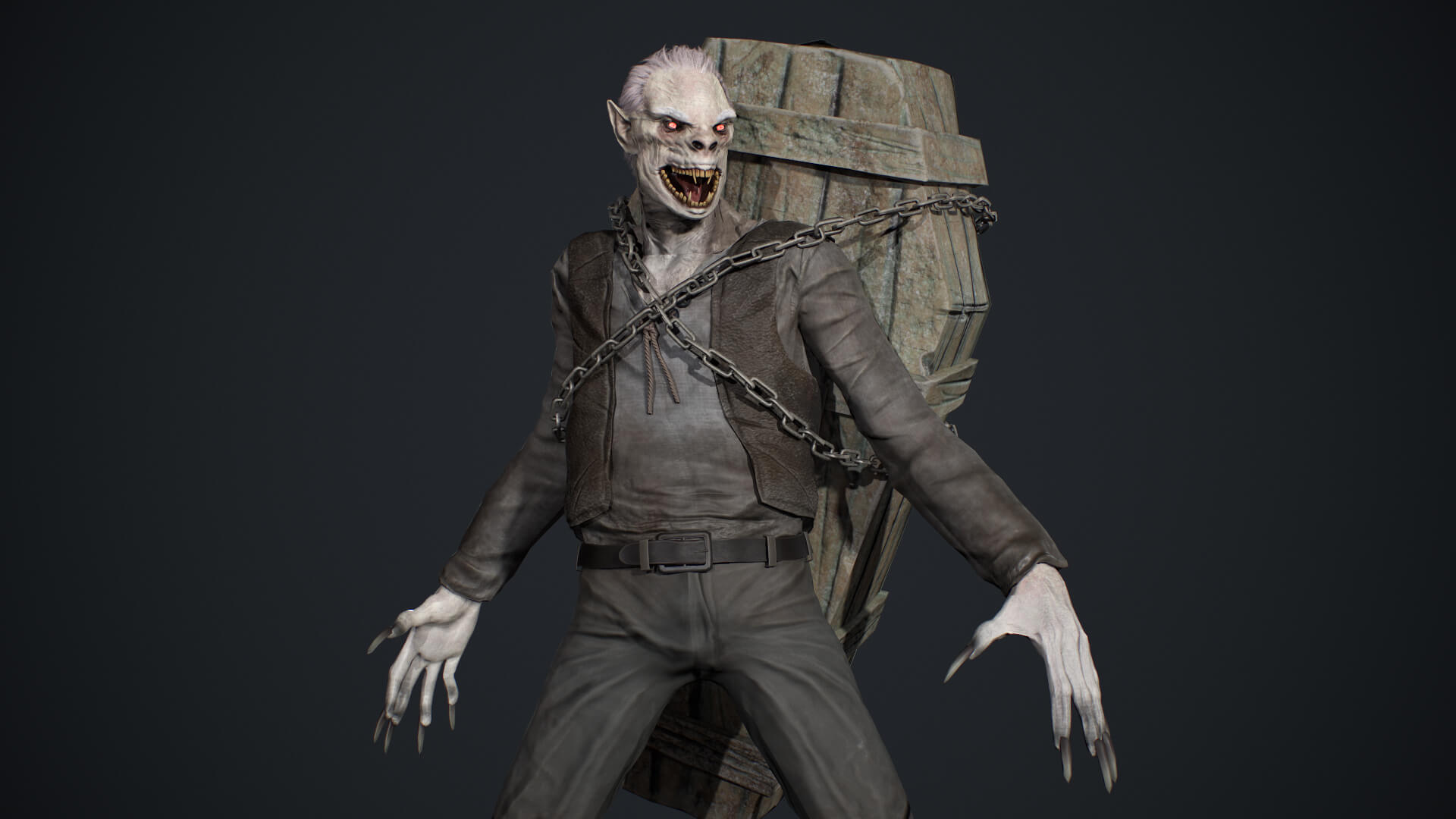 Ghoul Vampire - 3D Model by Wernerkurt