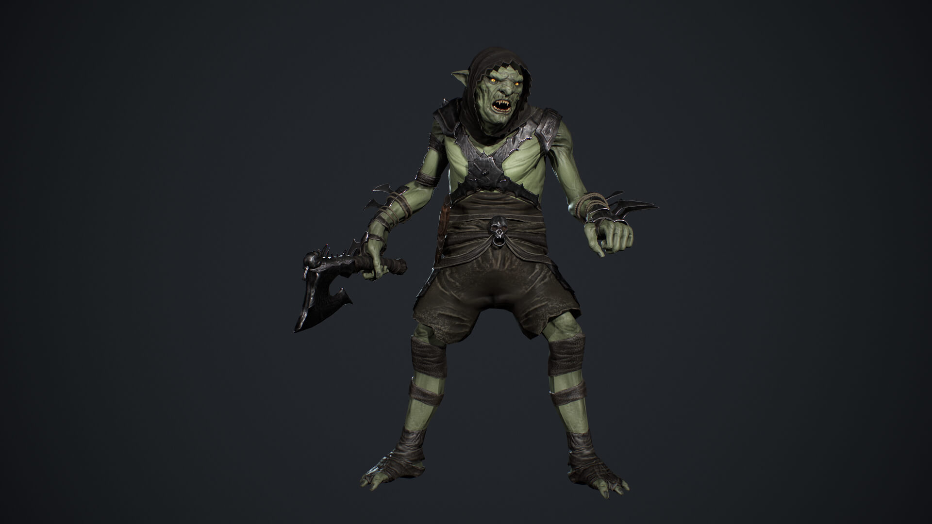 Goblin 3 game ready - 3D Model by Wernerkurt