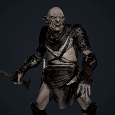 Goblin Low Poly - 3D Model by Wernerkurt