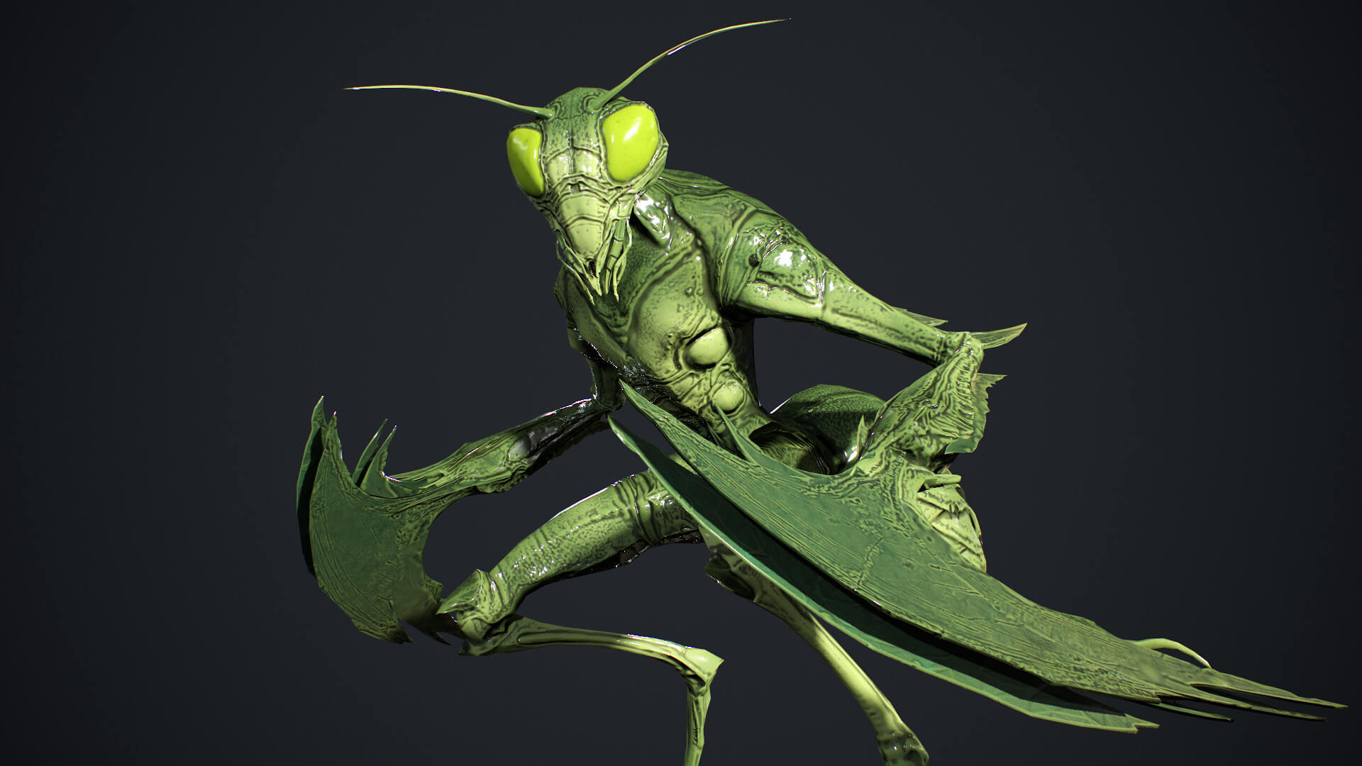 Insect Creature 2 - 3D Model by Wernerkurt